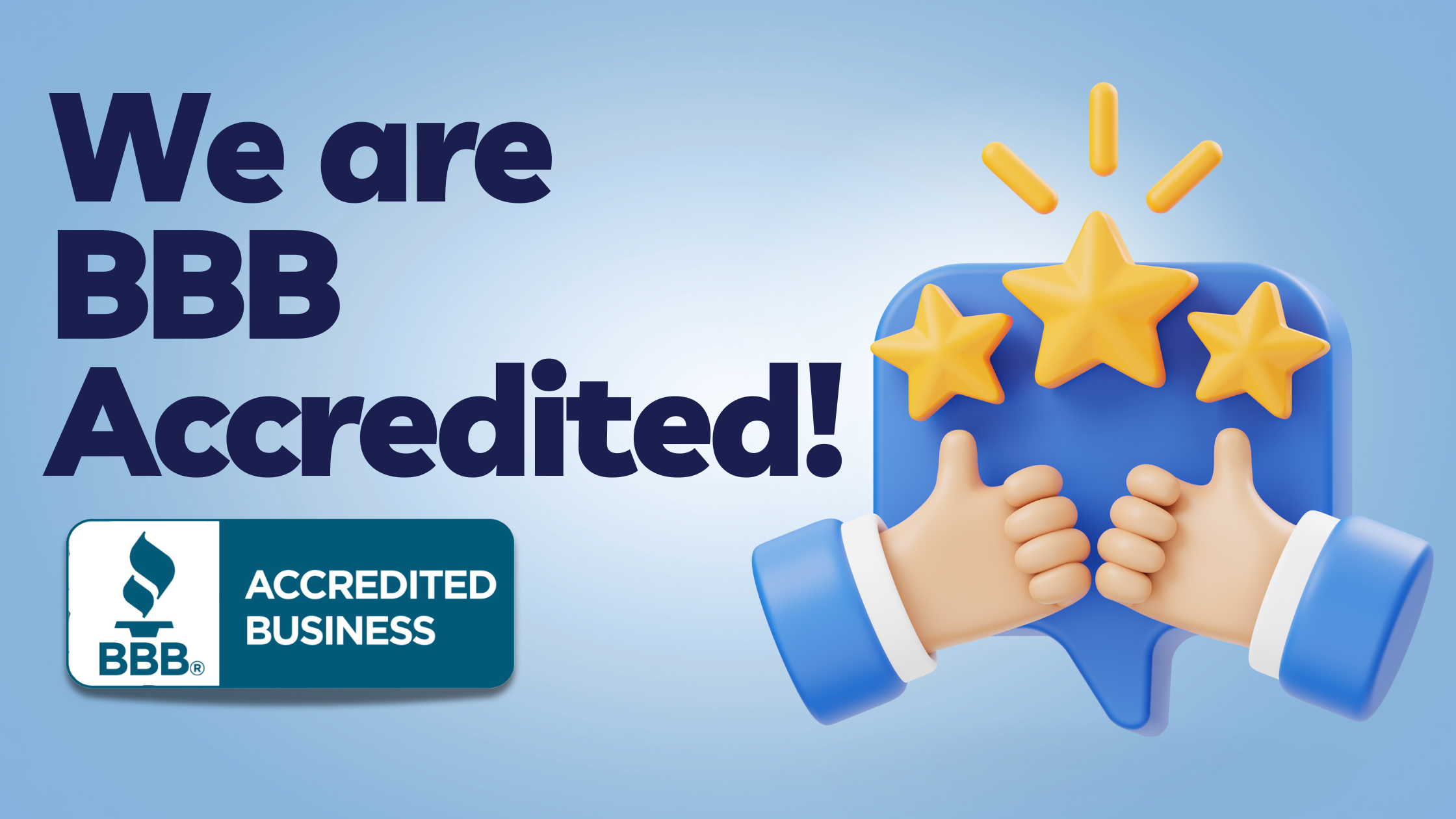 Jeremywell is now a BBB accredited business!