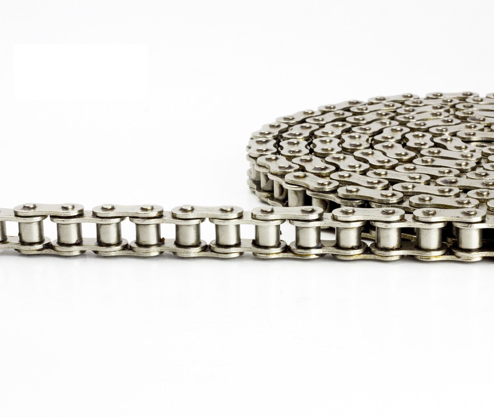 Jeremywell 40NP Nickel Plated Roller Chain 5FT | Corrosion-Resistant Chain