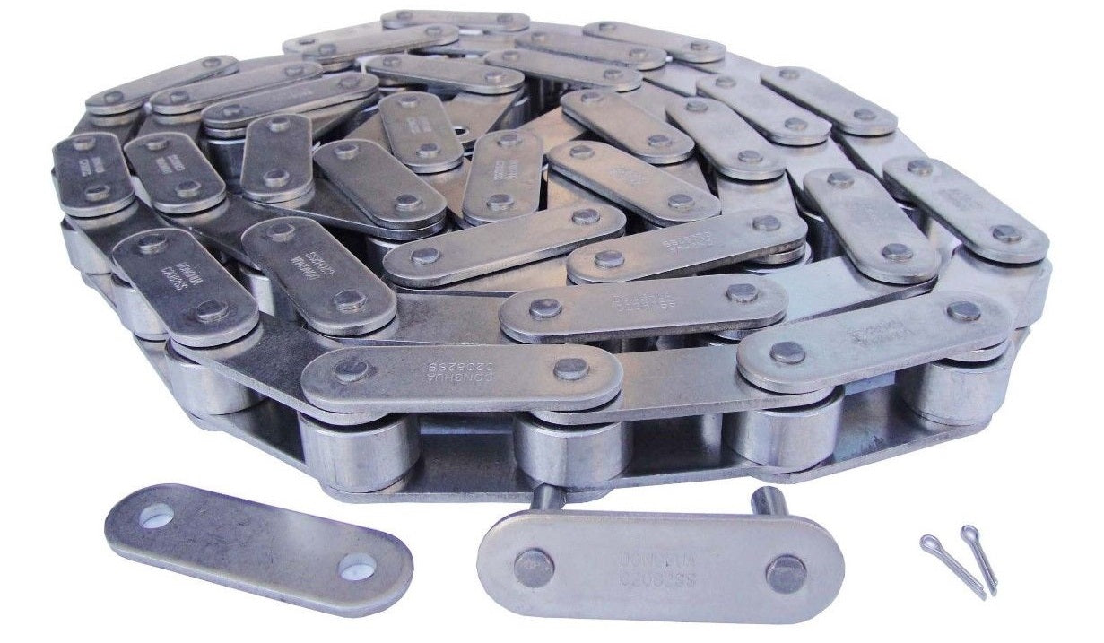 Jeremywell C2082SS Oversized Roller Stainless Steel Conveyor Chain 10FT ...